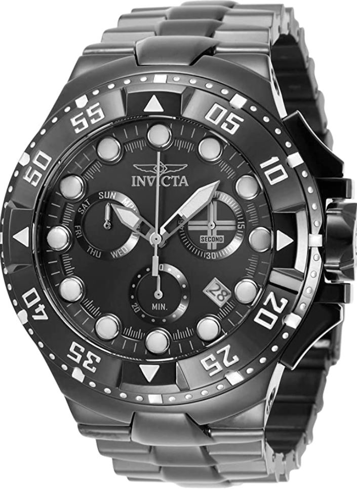 Invicta Men's 34189 Excursion Quartz Chronograph Black Dial Watch