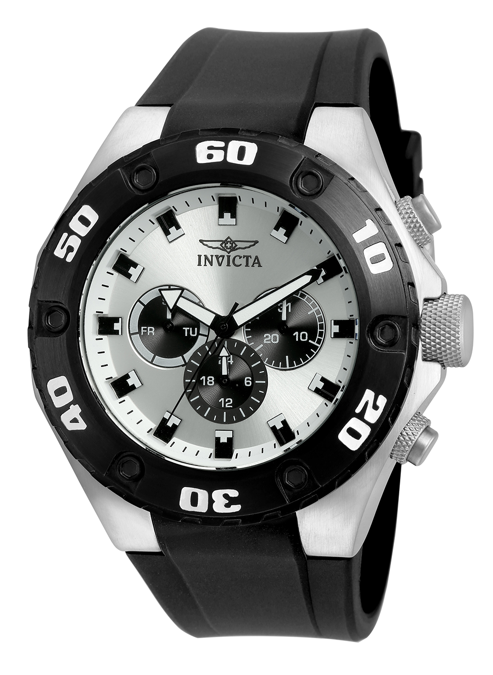 Invicta Men's 21403 Specialty Quartz Multifunction Silver Dial Watch